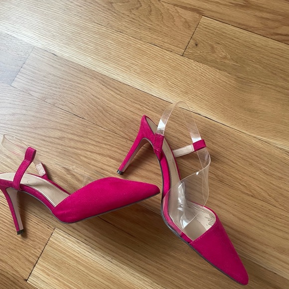 Jessica Simpson | Shoes | Jessica Simpson Bright Pink Slingbacks | Poshmark
